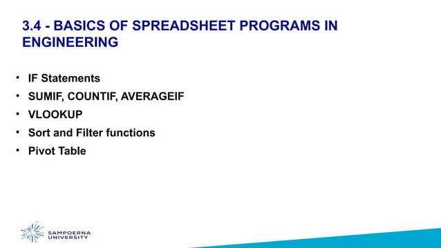 Studying in Engineering Lecture 4 Powerpoint | PPTX