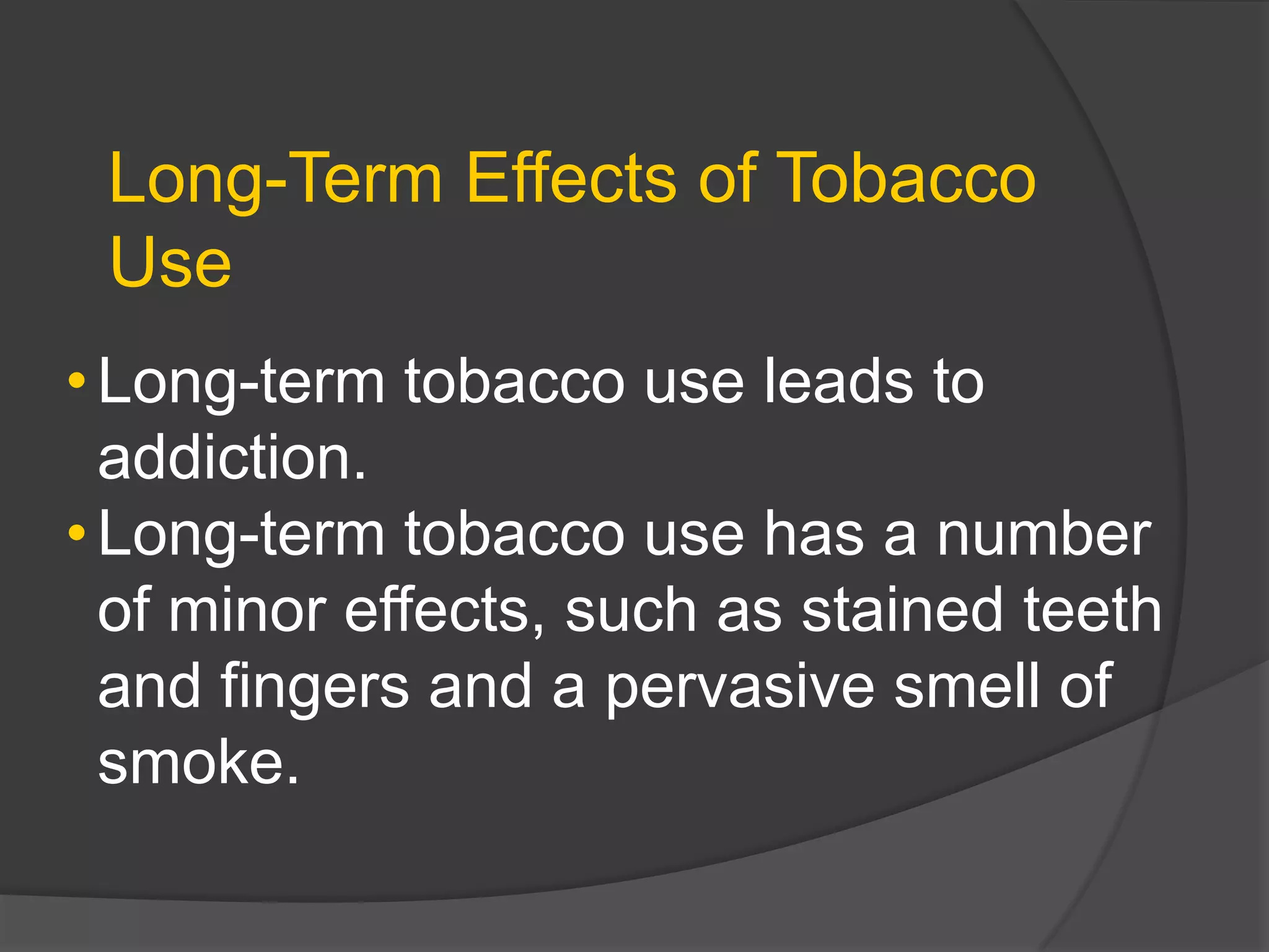 Unit 3 substance abuse, lesson 1 tobacco power point | PPTX