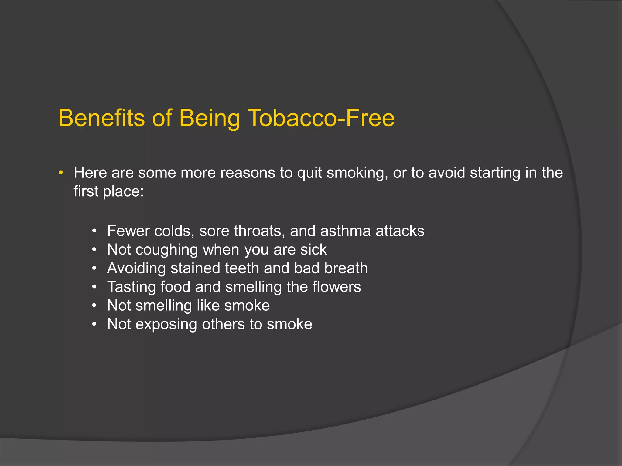 Unit 3 substance abuse, lesson 1 tobacco power point | PPTX