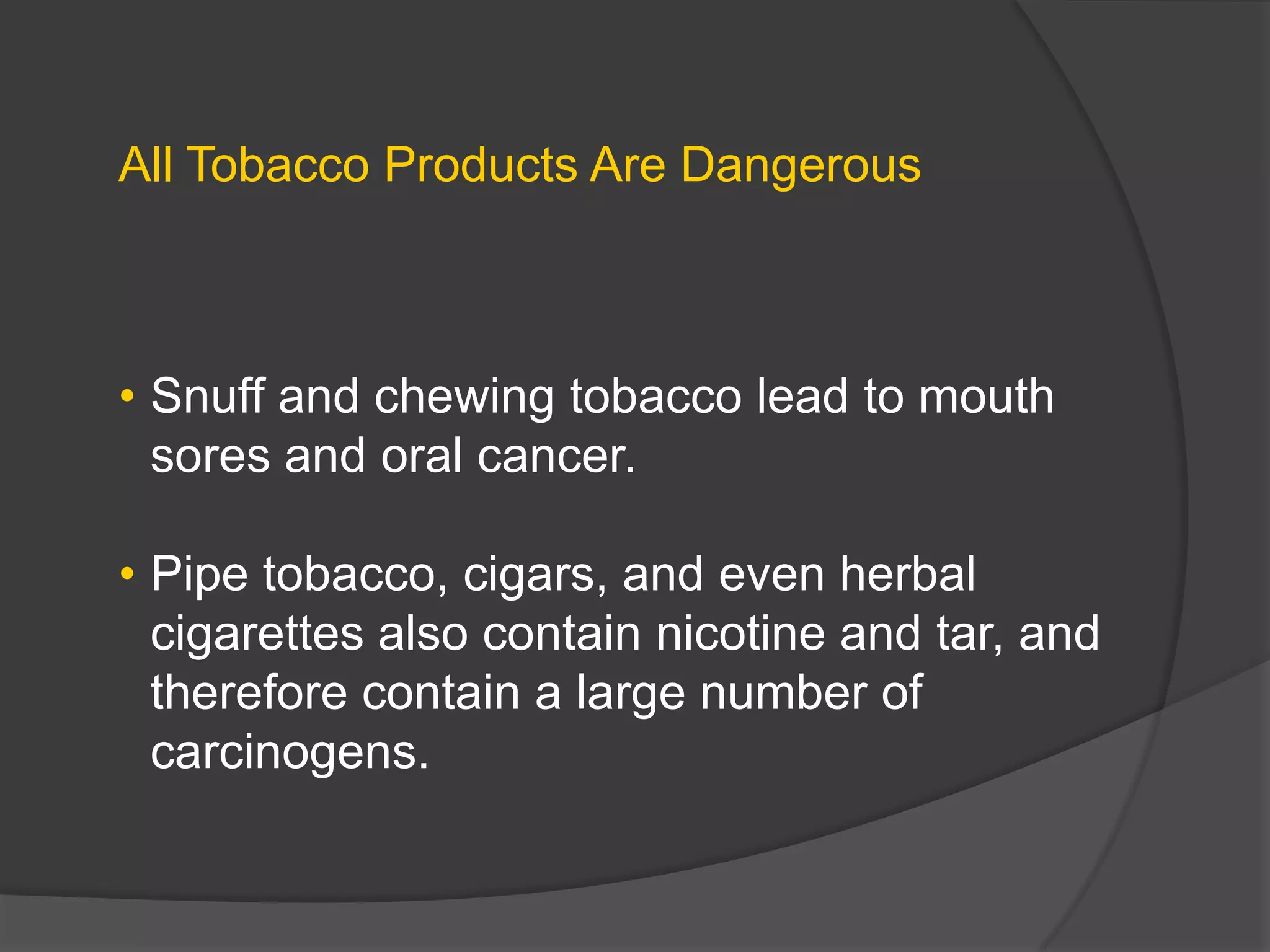 Unit 3 substance abuse, lesson 1 tobacco power point | PPTX