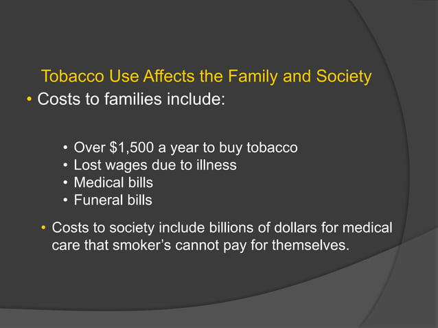 Unit 3 substance abuse, lesson 1 tobacco power point | PPTX