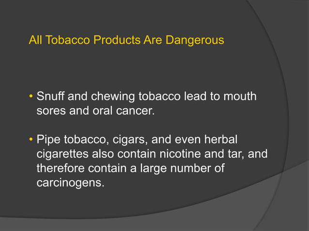 Unit 3 substance abuse, lesson 1 tobacco power point | PPTX