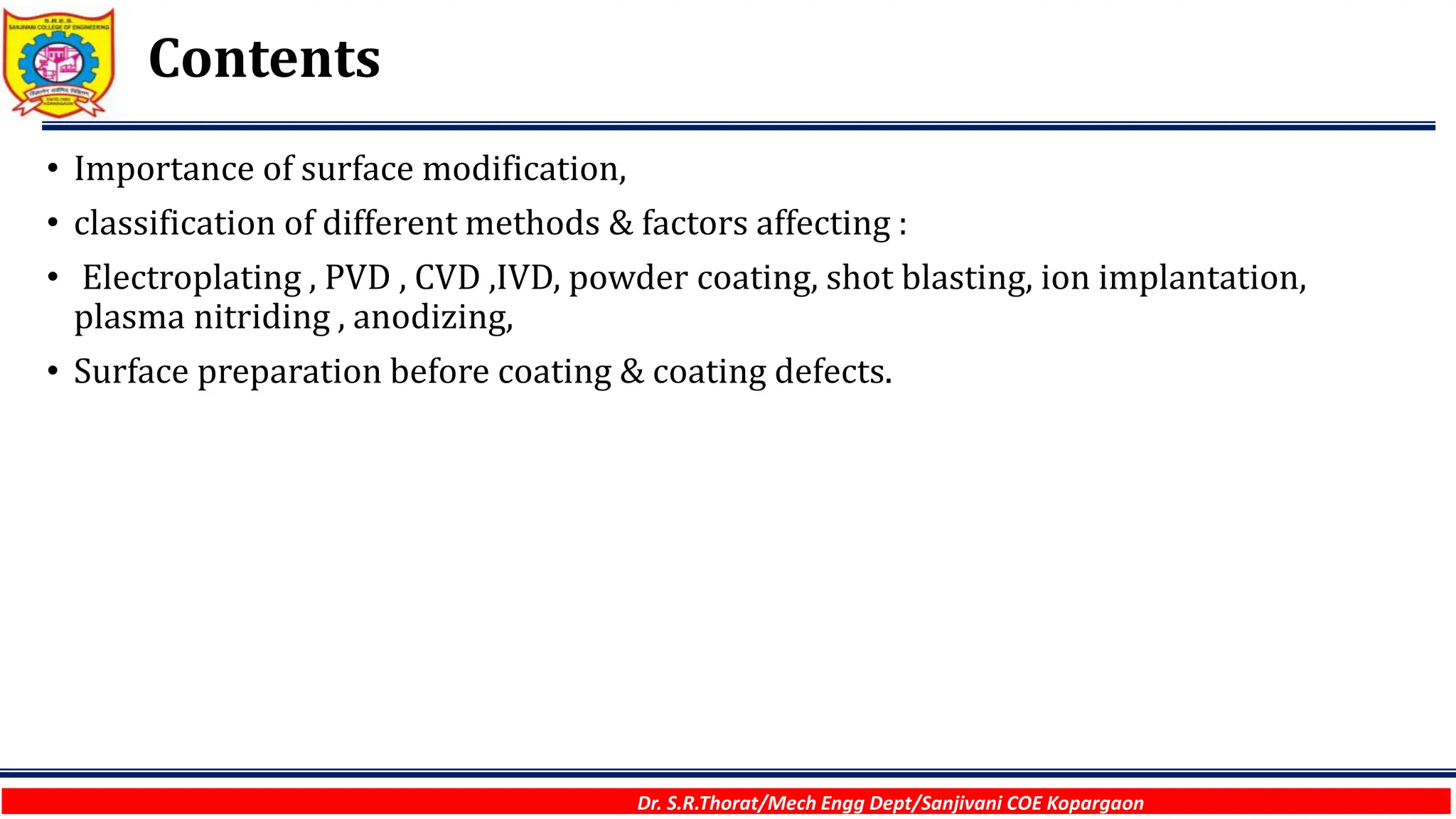Unit 3 Surface Modification Methods 2pptx Home Improvement Home
