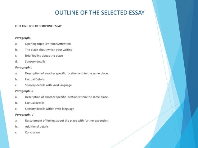 Unit 3 task-6_descriptive essay_isabel gonzález_20 | PPT