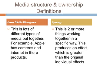 Unit3 task1part2mediastructure | PPT | Free Download