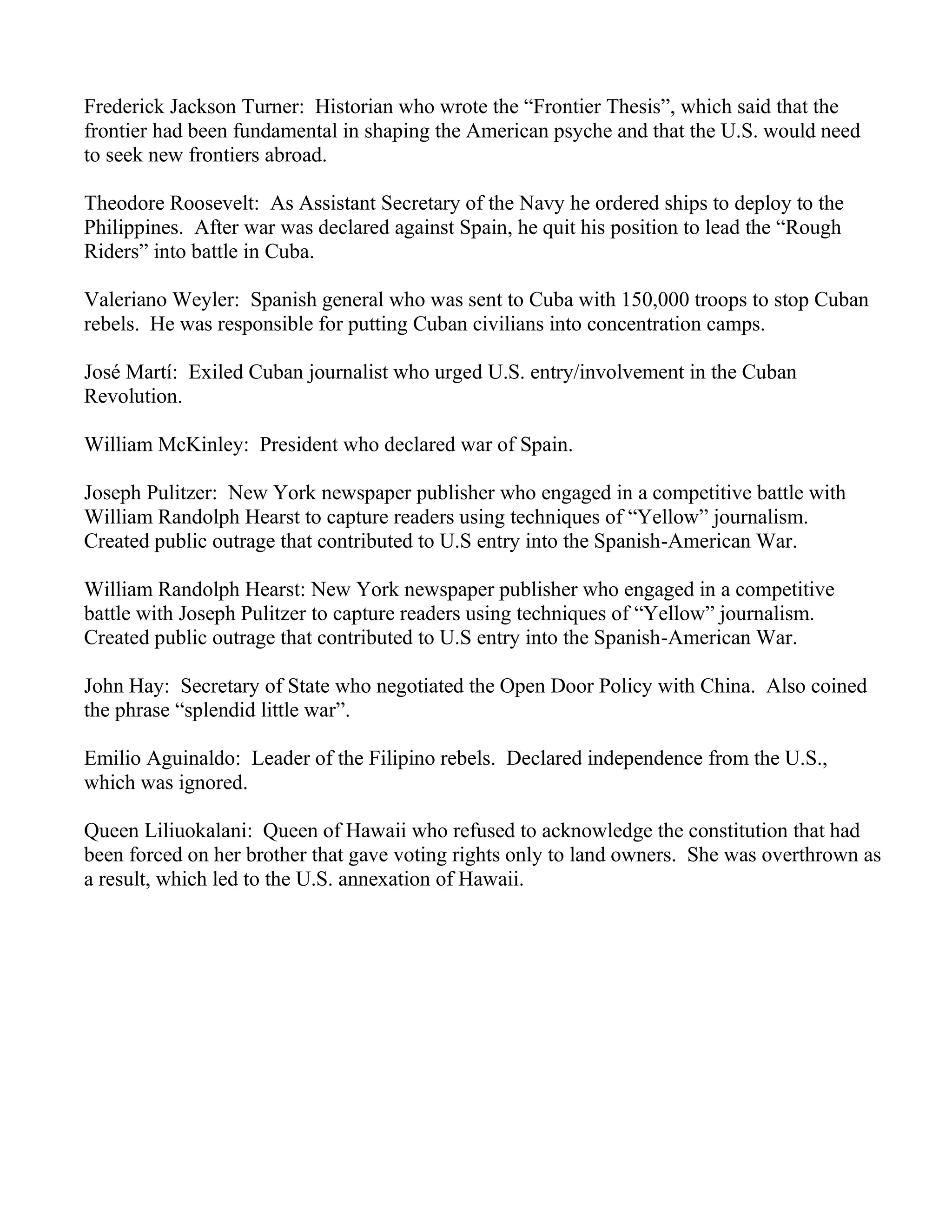 Unit 3 terms answers—american imperialism | DOCX