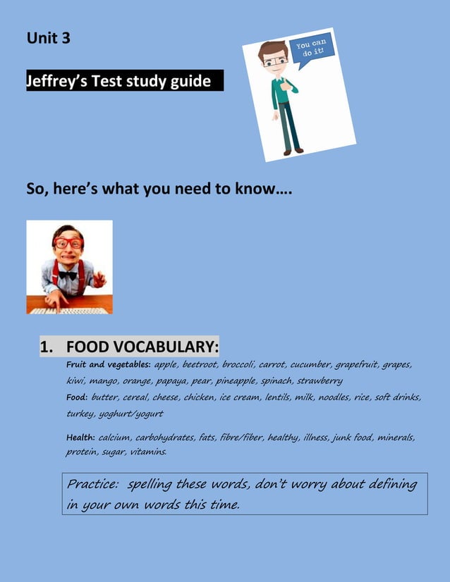 Unit 3 test study guide | PDF