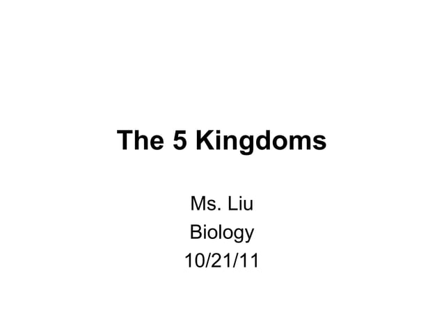 Unit3 the 5 kingdoms | PPT