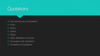 Unit 3 The Mechanics of Writing | PPTX