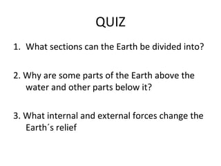 Unit 3 the outer layer of the earth | PPT