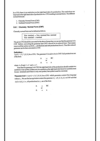 theory of computation notes for school of engineering | PDF