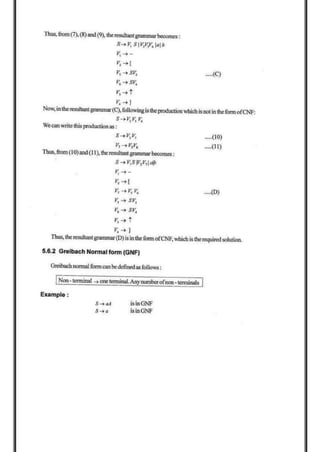theory of computation notes for school of engineering | PDF
