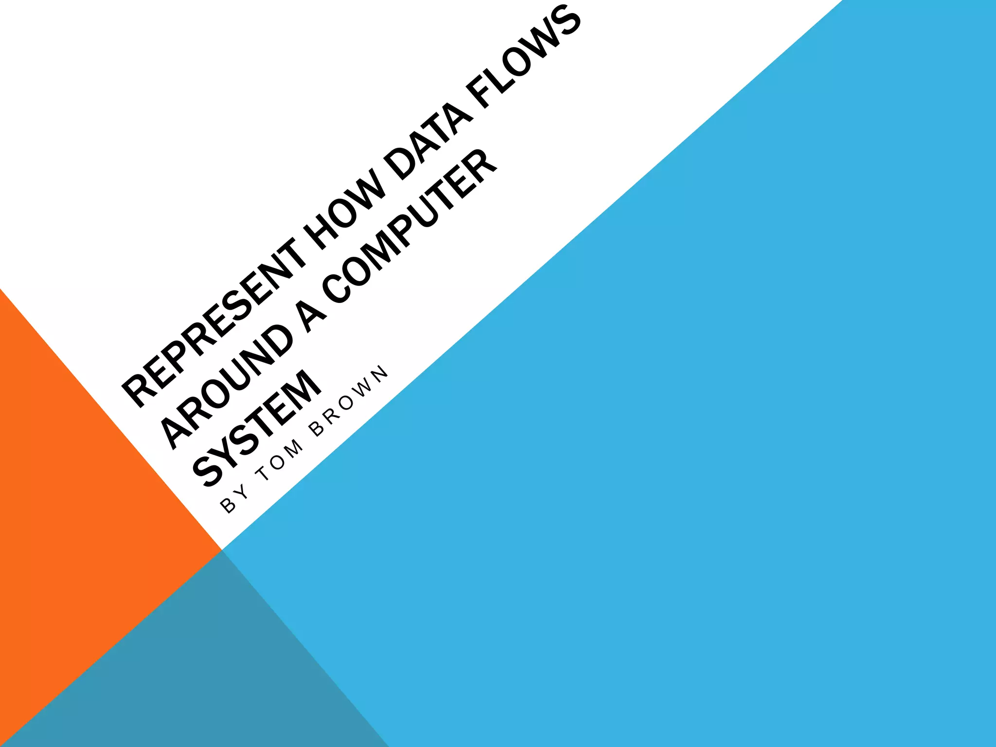Representing Data Flow Around a Computer System | PPT