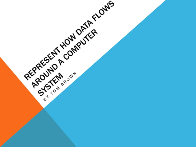 Representing Data Flow Around a Computer System | PPT
