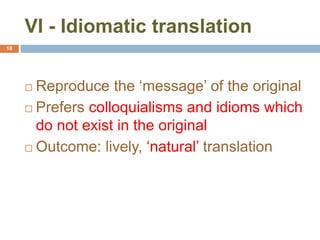 Unit 3 translation methods | PPT