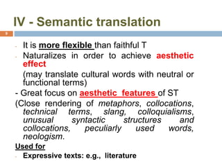 Unit 3 translation methods | PPT