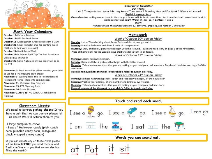 Newsletter School Bus