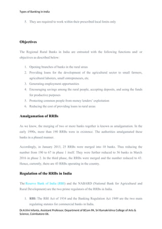 TYPES OF BANKS SYSTEM IN INDIA DOCUMENT. | DOCX