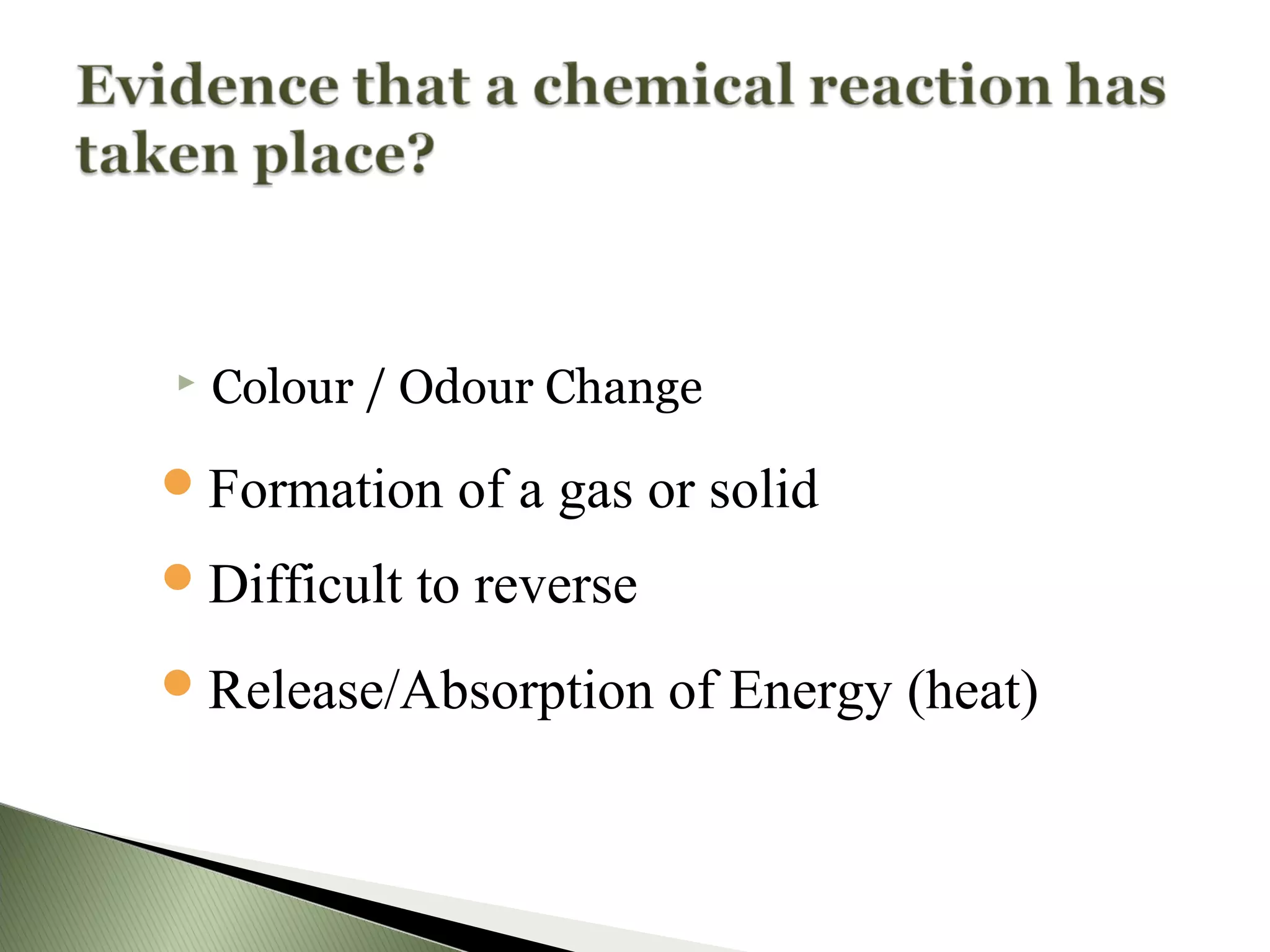 Unit 3 types of chemical reaction | PPT