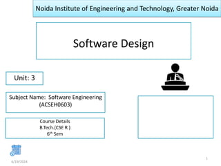Software Engineering Unit 3 Key Concepts and Practices | PPTX