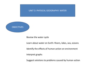 Unit 3 water | PPTX