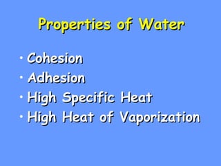 Unit 3 water properties power point | PPT
