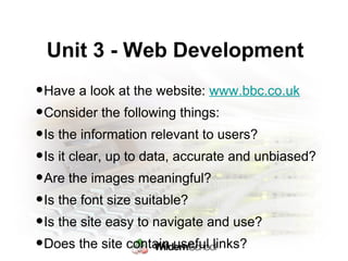 Unit 3 web development | PPT | Internet for Beginners | Internet