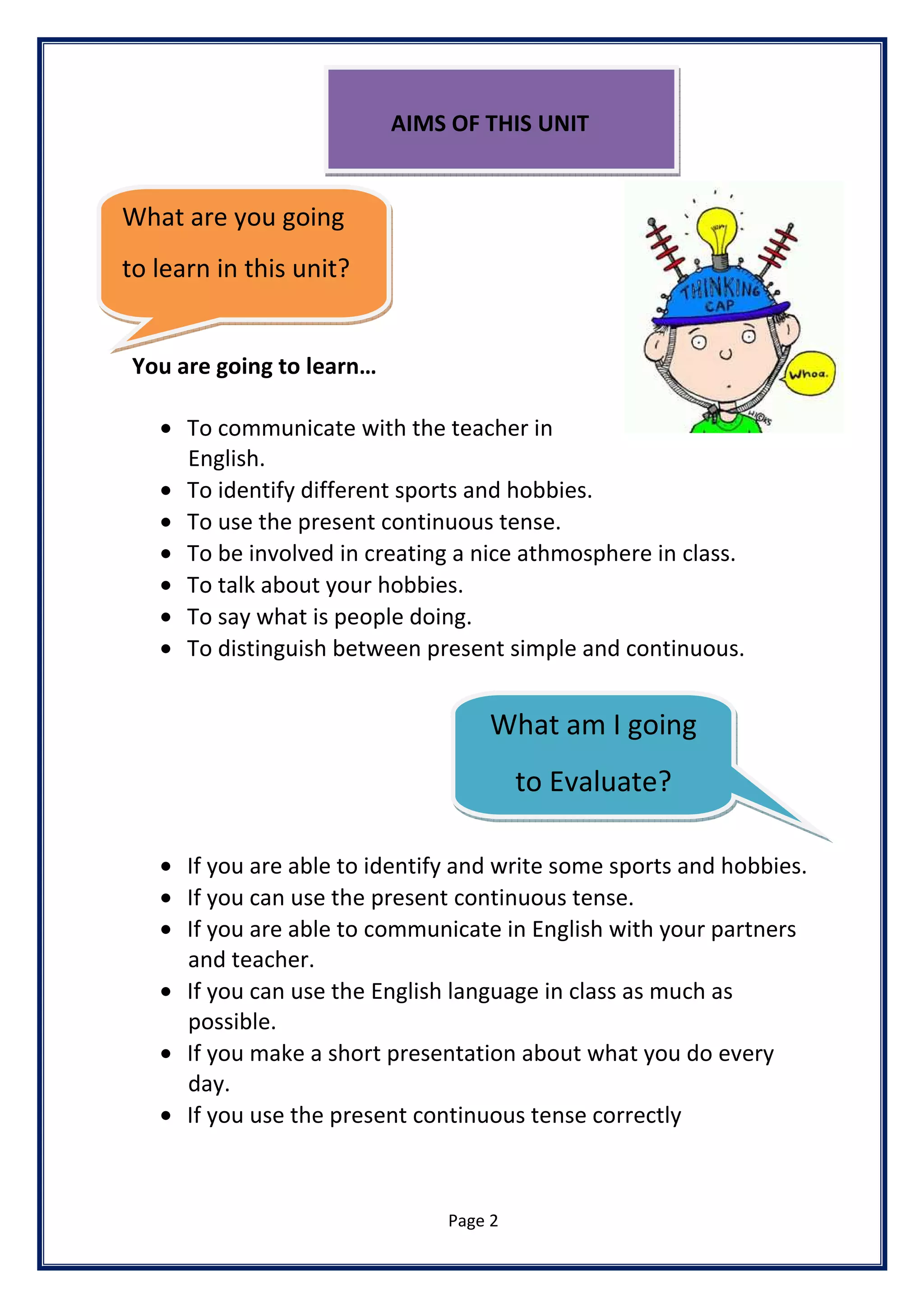 Unit 3 workbook | PDF