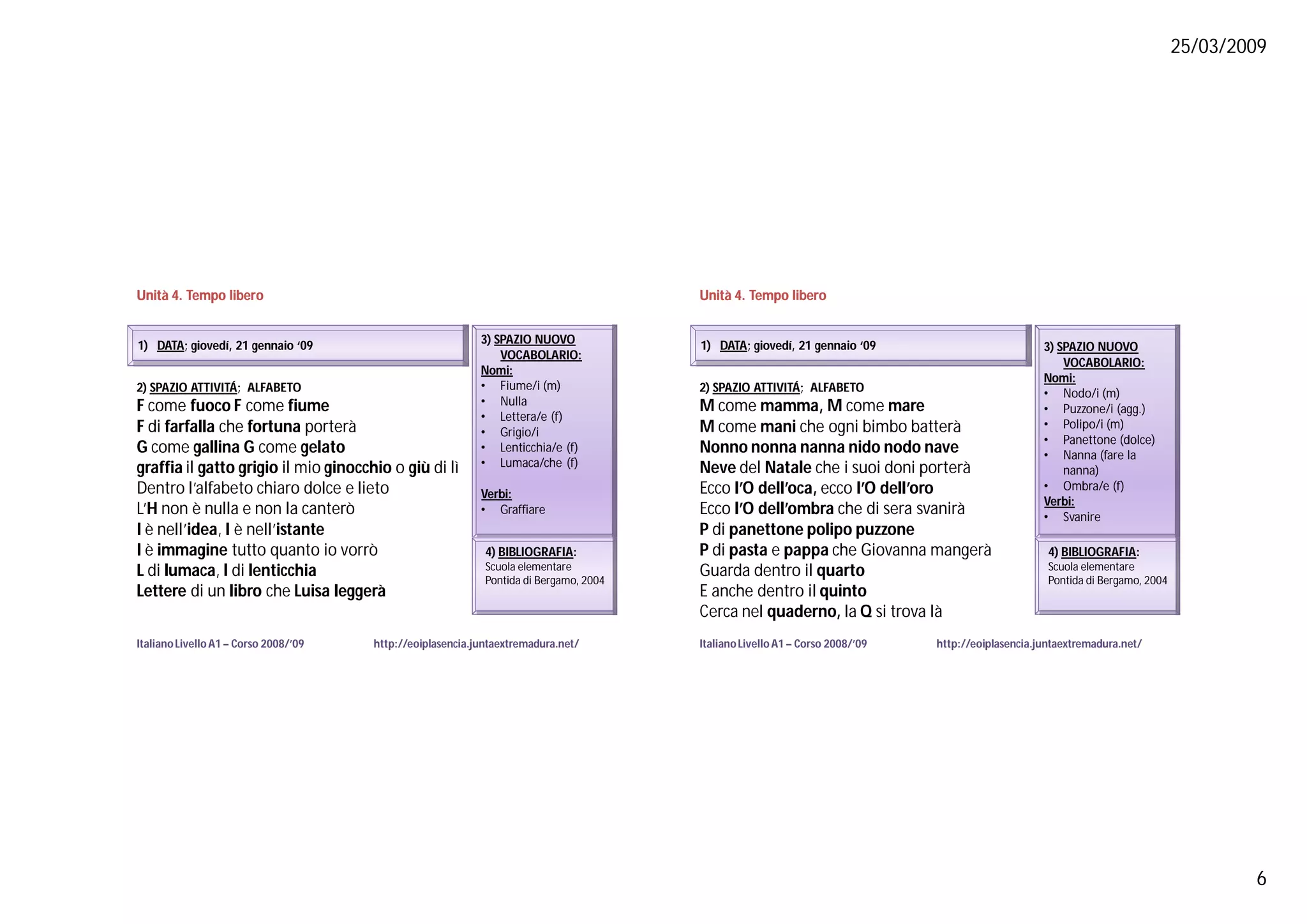 Unit4 Tempo Libero | PDF