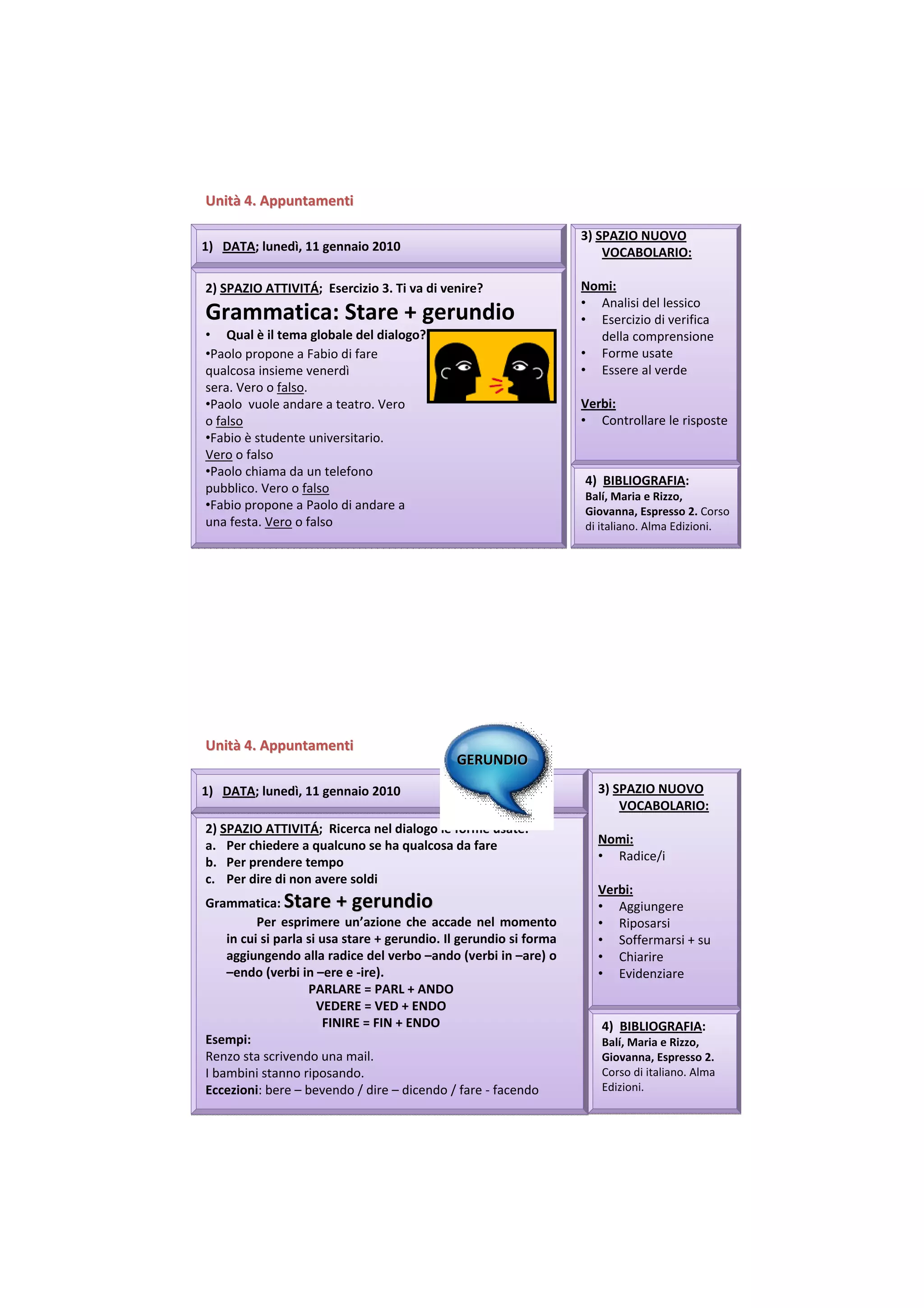 Unità 4 | PDF