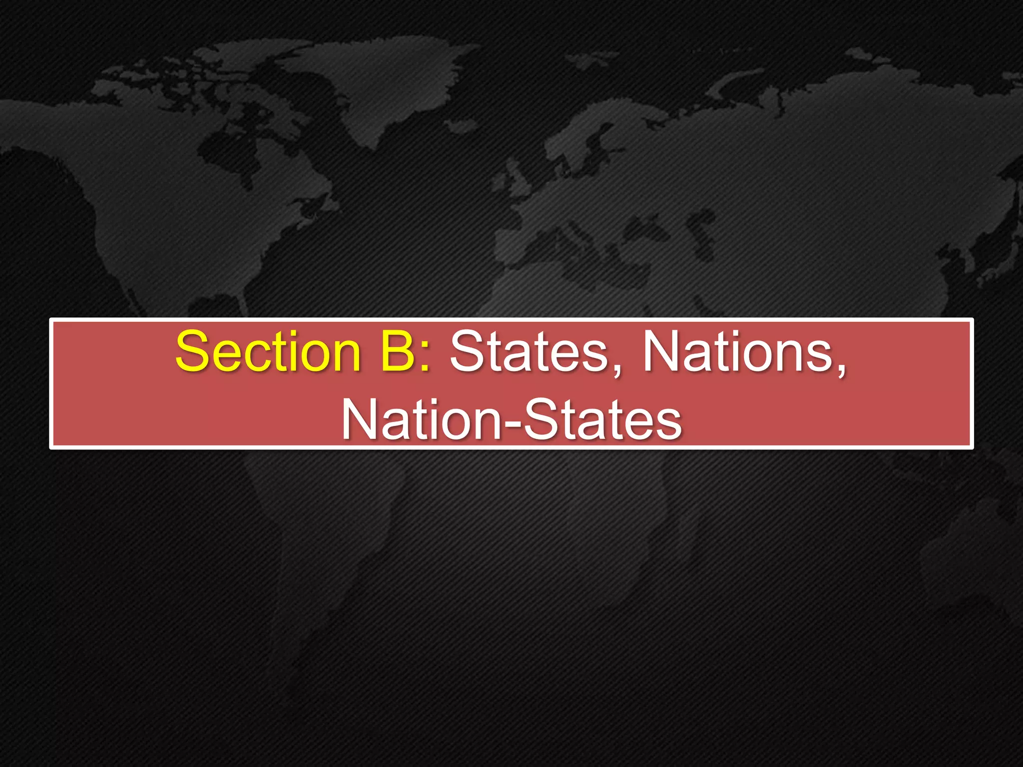 AP Human Geography: Unit 4: Political Geography - Part 1 ...