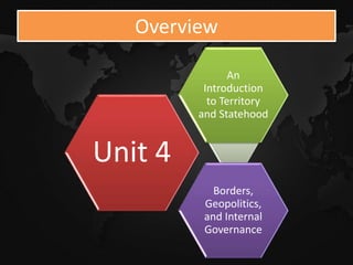 AP Human Geography: Unit 4: Political Geography - Part 1 ...