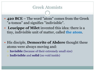 Unit 4. the atom | PPT