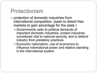 Lesson #3: The Political Economy | PPTX