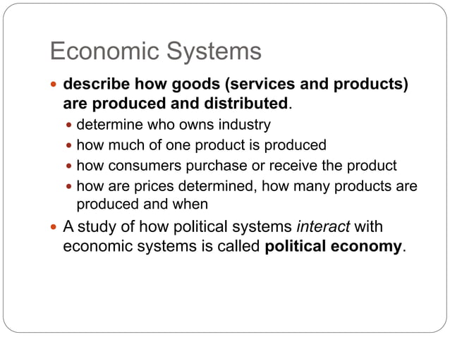 Lesson #3: The Political Economy | PPTX | Political Issues & policy ...
