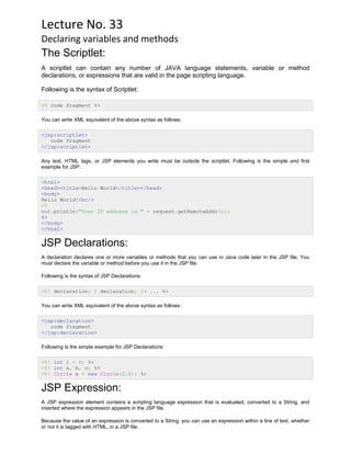 Unit 4 web technology uptu | DOCX