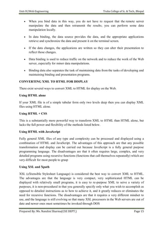 Web engineering UNIT IV as per RGPV syllabus | PDF