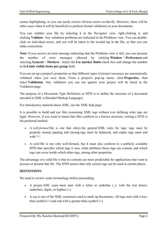 Web engineering UNIT IV as per RGPV syllabus | PDF