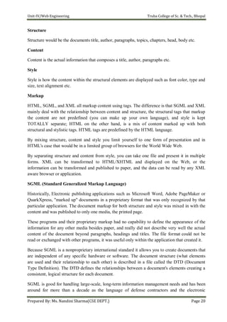 Web engineering UNIT IV as per RGPV syllabus | PDF