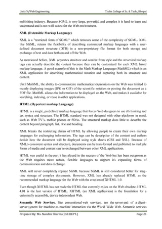 Web engineering UNIT IV as per RGPV syllabus | PDF