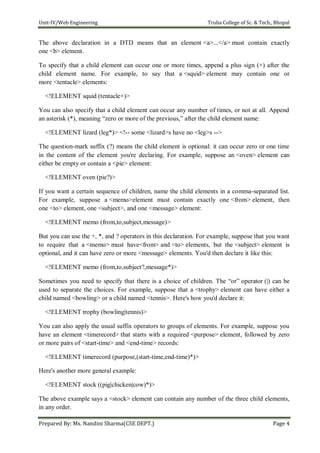 Web engineering UNIT IV as per RGPV syllabus | PDF