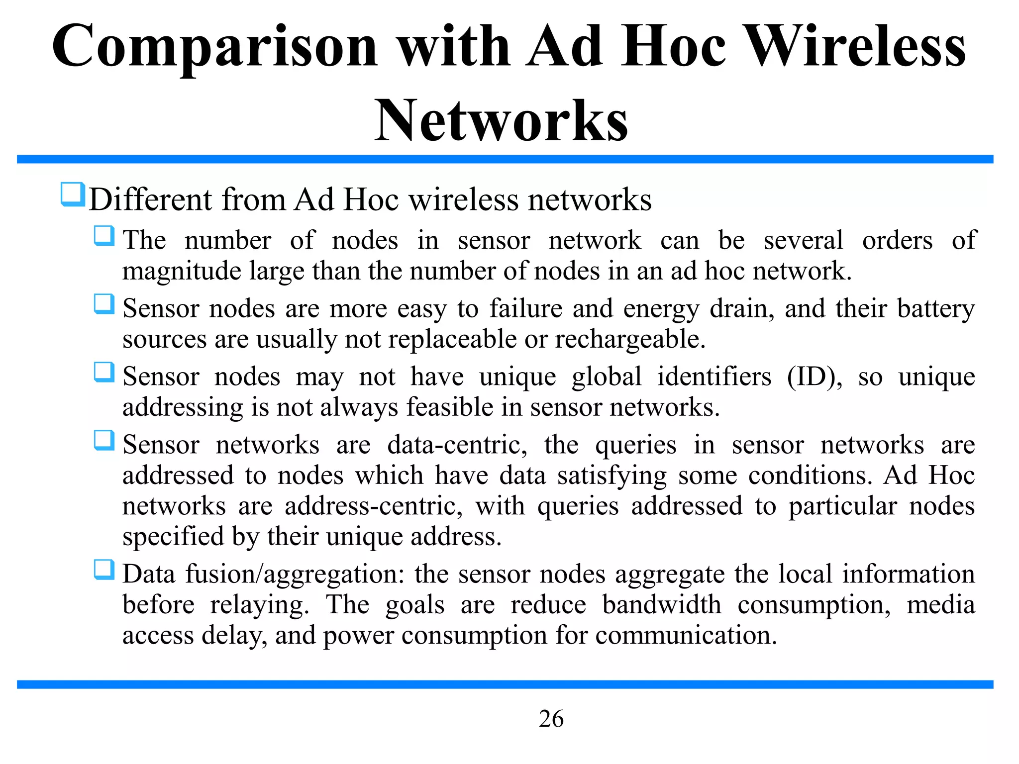 CS6003 AD HOC AND SENSOR NETWORKS | PPT