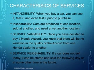 Unit 4 Services management | PPT