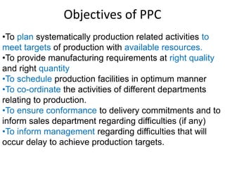 Production Planning And Control | PPTX