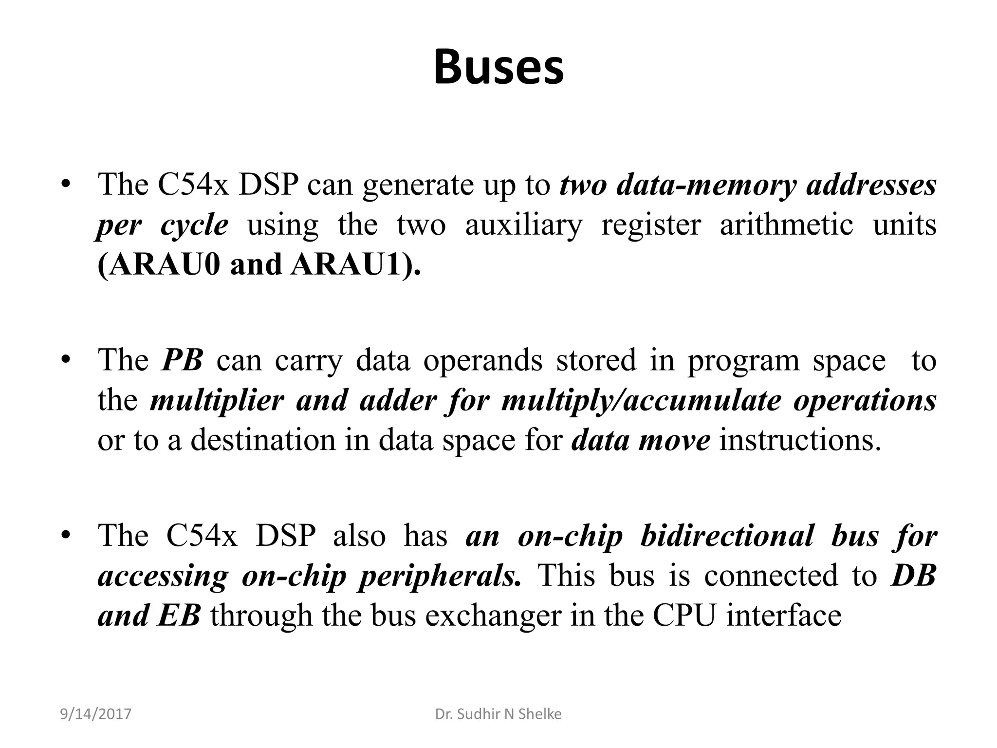 Unit4.tms320c54x | PDF | Operating Systems | Computer Software and Applications