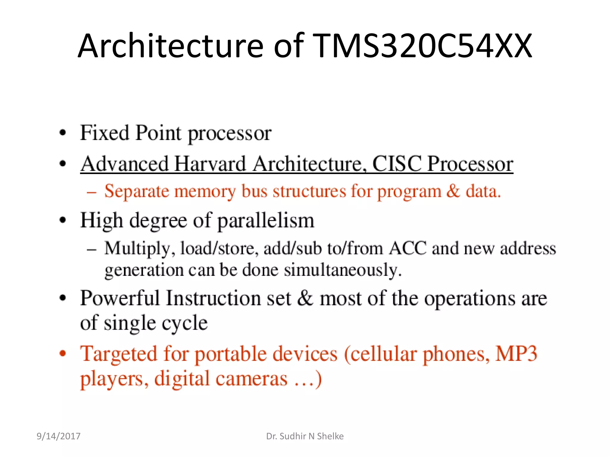 Unit4.tms320c54x | PDF