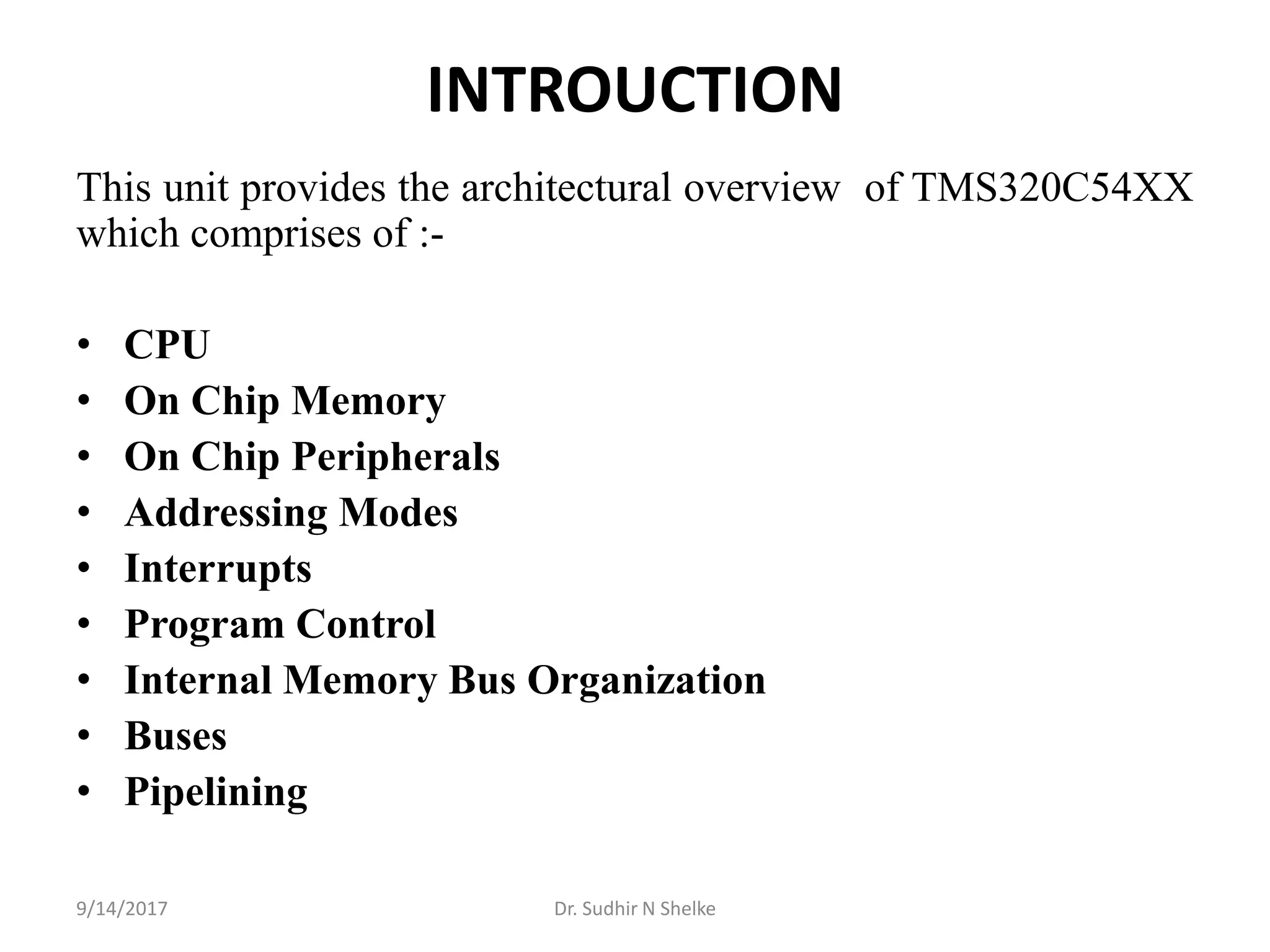 Unit4.tms320c54x | PDF | Operating Systems | Computer Software and Applications