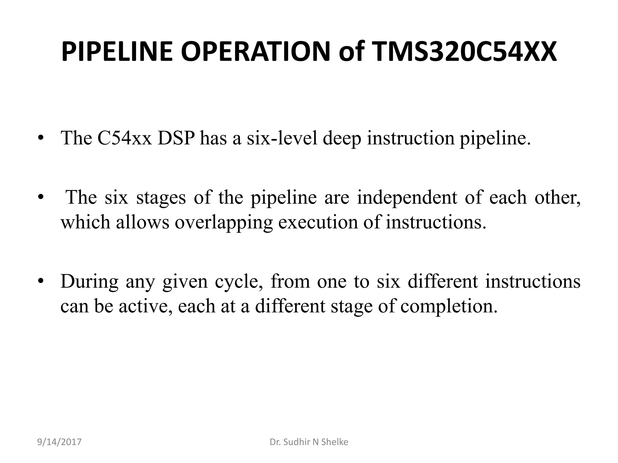 Unit4.tms320c54x | PDF | Operating Systems | Computer Software and Applications