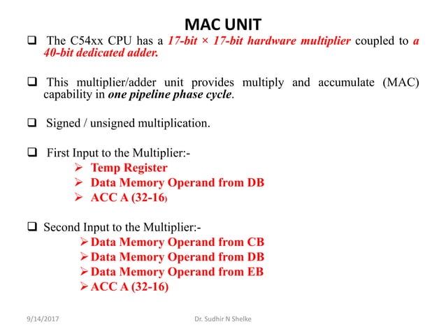 Unit4.tms320c54x | PDF | Operating Systems | Computer Software and Applications