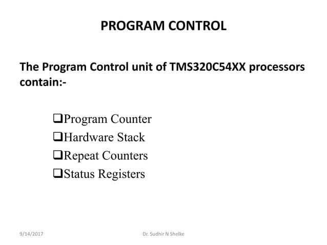 Unit4.tms320c54x | PDF | Operating Systems | Computer Software and Applications